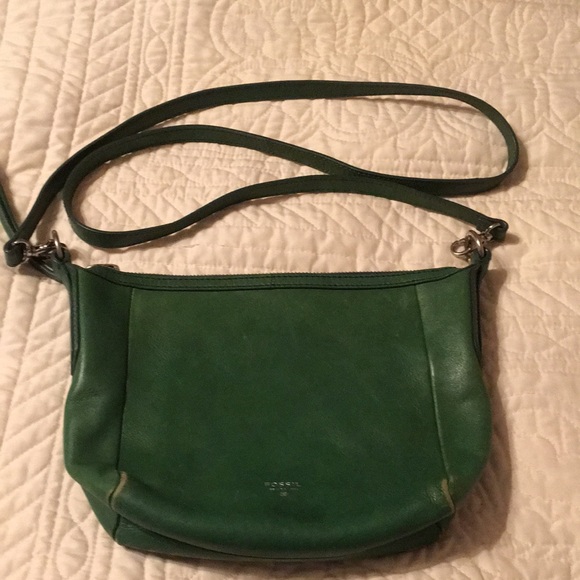 Fossil | Bags | Green Fossil Crossbody Bag | Poshmark